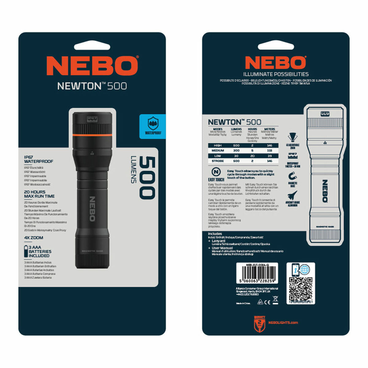 Linterna LED Nebo Newton™ 500 500 lm – Tiendalium