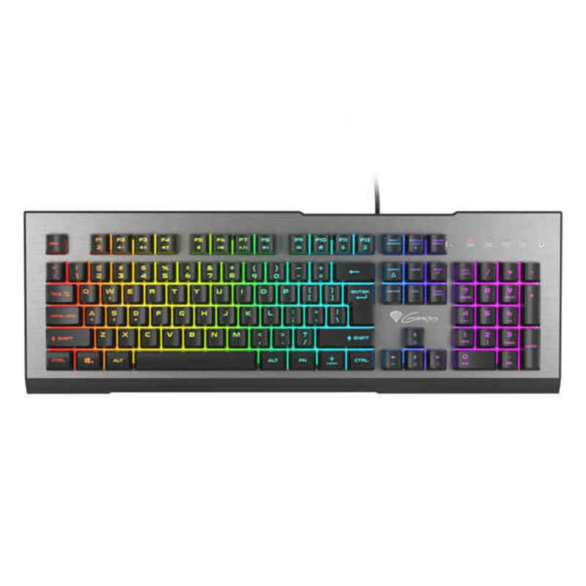Teclado Gaming Genesis NKG-1621 Negro Plateado – Tiendalium